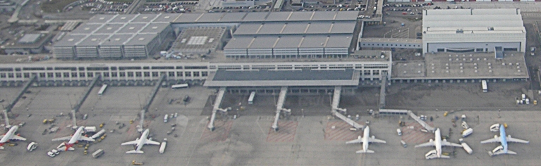 Terminal 2 am Flughafen Stuttgart